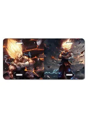 Accents | Dragon Ball Goku Vegeta Inspired Art Anime Vehicle License ...